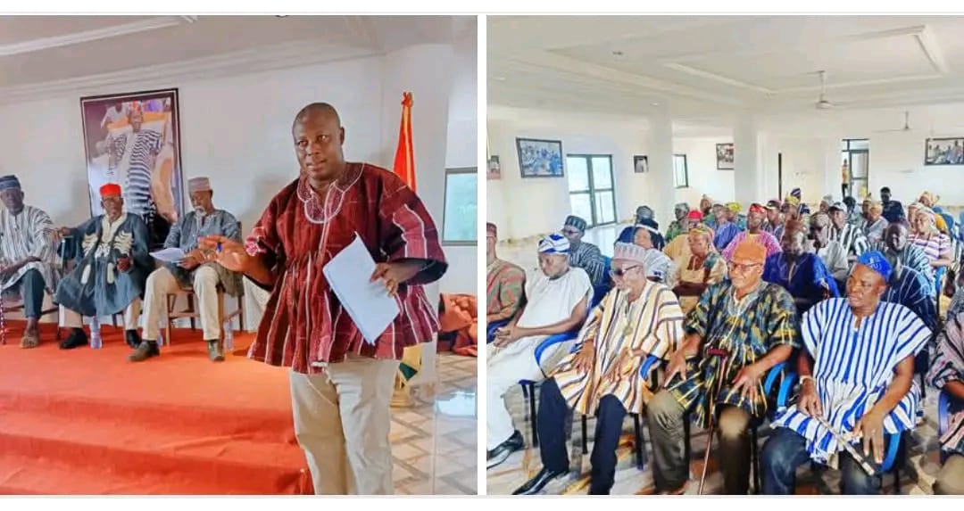 Nandom: MCE Pays Courtesy Call on Traditional Council